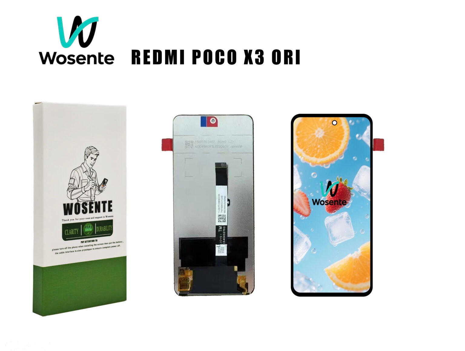 ORIGINAL LCD Screen + Digitizer Assembly for REDMI POCO X3 (Copy ...
